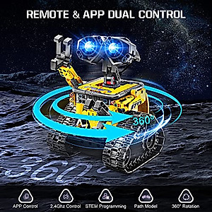 HOGOKIDS Robot Building Toys for Kids - 3 in 1 Remote & APP Controlled Building Set | RC Wall Robot/Engineer Robot/Mech Dinosaur STEM Toys Gift for Boys Girls Age 6 7 8 9 10 11 12+ Year Old (520 Pcs)