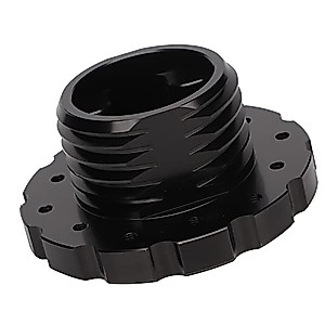 Gugxiom Game Steering Wheel Adapter Aluminum, Steering Wheel Adapter Quick Release Replacement, Steering Boss Steering Wheel Plate Adapter, Fits Thrustmaster T500 / T300 / TS/TX (Black)