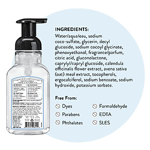 J.R. Watkins Foaming Hand Soap with Pump Dispenser, Moisturizing Foam Hand Wash, All Natural, Alcohol-Free, Cruelty-Free, USA Made, Ocean Breeze, 9 fl oz, 3 Pack