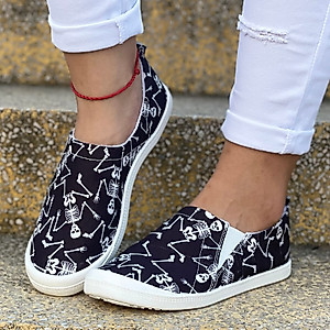 Halloween Shoes for Women Men Tennis Leisure, Cute Pumpkin Print Canvas Flatform Padel Shoe Slip-On Loafers Autumn Comfortable Walking Low Top Sneakers Black-b