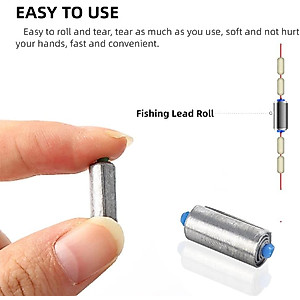 Lead Sheet,10 Rolls Fishing Soft Lead Sheet Strip Sinkers Weights Tackle Accessories Supplies New,Balance The Fishing Accessories Group 100% Lead Material (1mm)