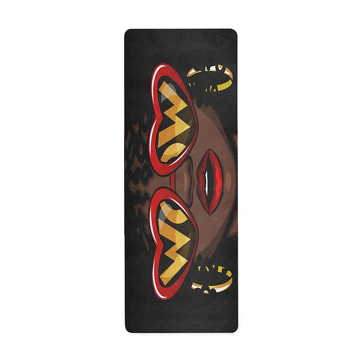 ALAZA Afro American Woman in Shock Non Slip Yoga Mat, Exercise & Fitness Mat for Yoga, and Pilates, Workouts