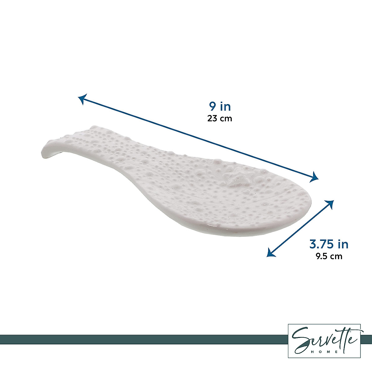 Ceramic Beach Themed Spoon Rest for Kitchen - Sea Scene