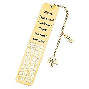 Happy Retirement Gifts Bookmarks for Women Men Book Lover Reader Coworkers Goodbye Farewell Gift for Boss Lady Nurse Doctor Teacher Retired Best Friends Leaving Going Away Birthday 2023 Retirement