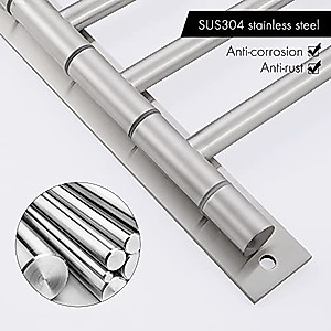 KES Bathroom Towel Bar 13.8 Inch Swing Arm Wall Mount Swing Out 4-Arm Towel Holder, SUS304 Stainless Steel Brushed Finish, A2102S4-2