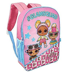 LOL Surprise Backpack with Lunch Box Set - 5 Pc Bundle with LOL Backpack for Girls, Lunch Bag, Water Bottle, Stickers, More | LOL Surprise School Supplies