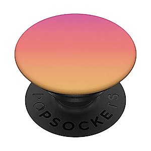 Simple Solid Color Chic Coral Pink Sunset Ombre Design PopSockets Swappable PopGrip