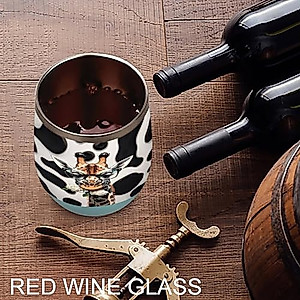 OPTKSNCU 304 Stainless Steel Insulated Cup with Lid, Giraffe Bites The Rose Print Durable, And Easy to Clean – Ideal for Home, Office, And Gift Giving