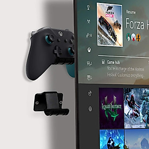 VIVO Universal Video Game Controller Wall Mount Holders, Compatible with PlayStation, Xbox, NVIDIA, Nintendo Switch Controllers, and More, 2-Pack, Black, MOUNT-GM01C