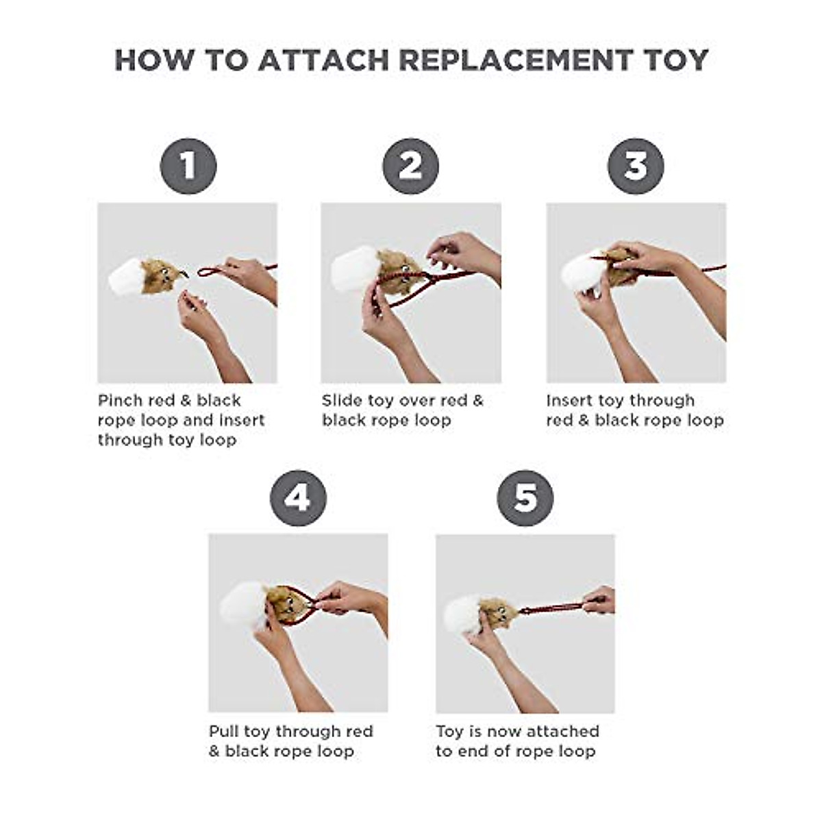 Outward Hound Tail Teaser Durable Dog Wand with Soft Plush Toys