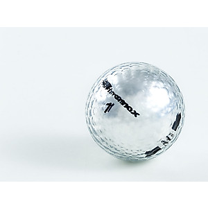 Chromax Metallic M5 Colored Golf Balls (Pack of 6), Silver