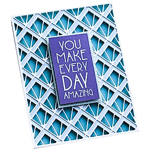 Ammsochy Christmas Border Background Cut Dies DIY Crafts for Paper Card Making Metal Scrapbooking Cutting Tools Album Arts Embossing Template 4.5X5.7IN (Décor Frame D)