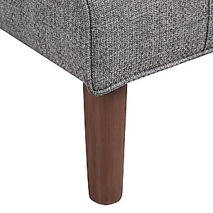 Small Futon Sofa Couch,Upholstered Convertible Modern Futon Chair, Armless Comfy Mini Sofa Couches for Small Spaces Living Room Apartment ,Office Studio Dorm ,Kids Room,Gray Dog Cat Couch Bed 305DR1