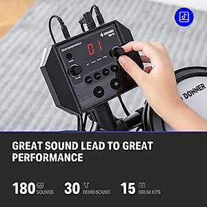 Donner DED-80 Electronic Drum Set and Mini Electric Drum Amp 20W