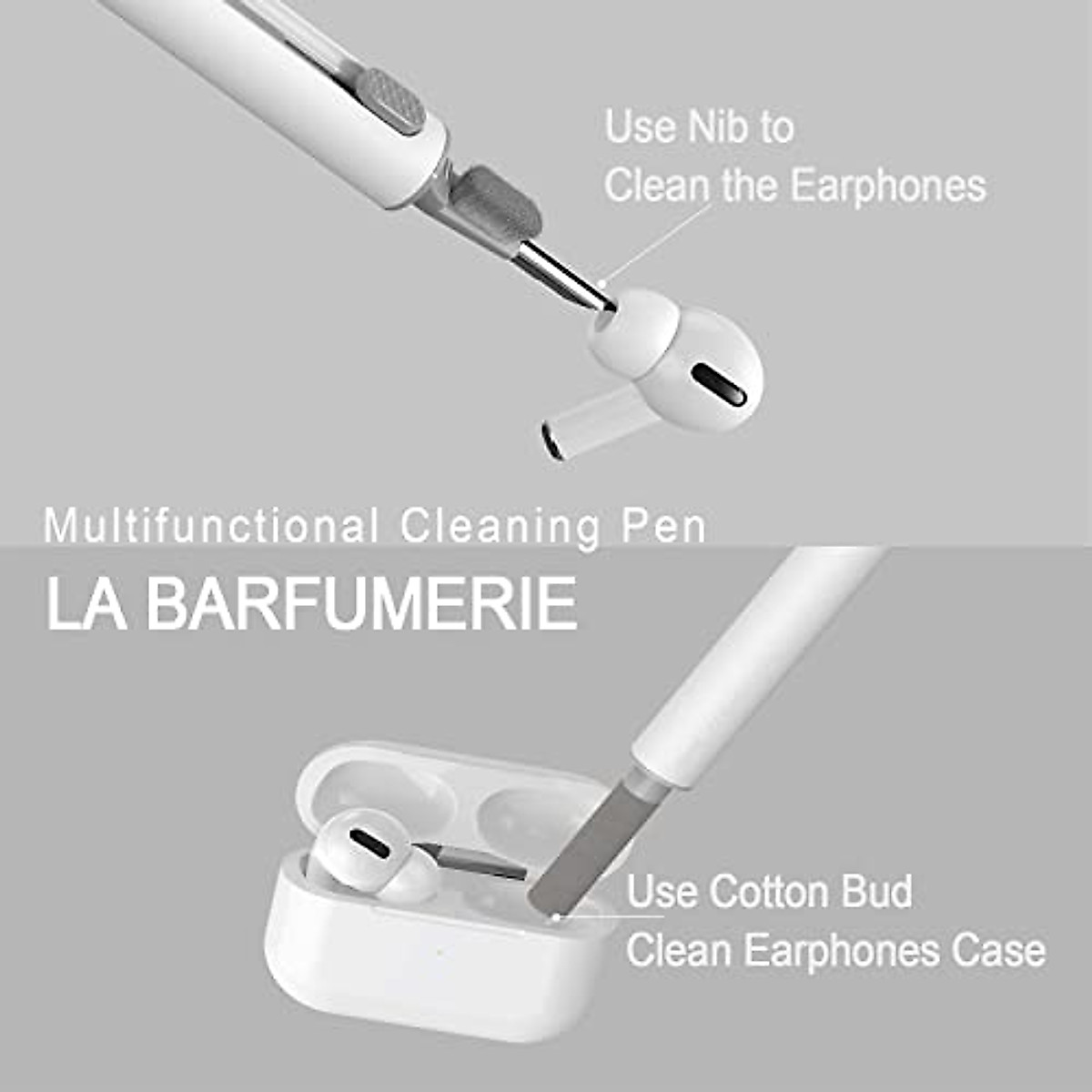 Cleaner Kit for Airpods, Cleaning Pen for airpods pro, Earbud Cleaning Tool, Electronics Cleaner kit for Bluetooth Earphones Case, Earbuds, in-Ear Headphones, Phone, Camera.