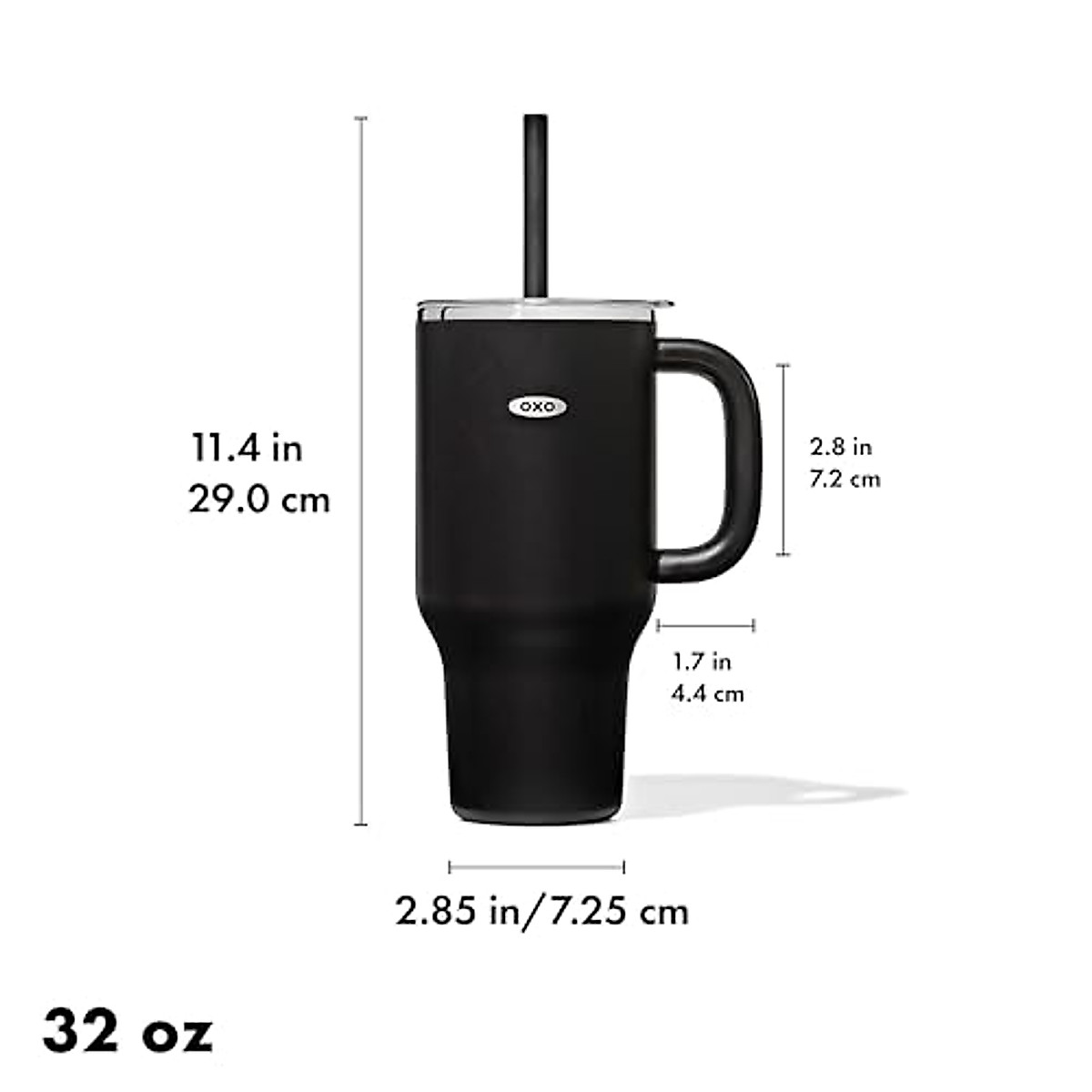 OXO Strive XL Tumbler with Handle – 32 oz. – Onyx