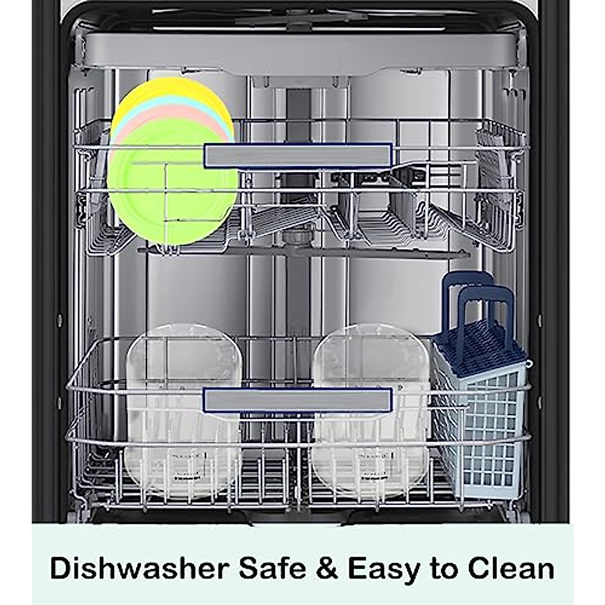 Ice Cream Containers Replacement Pints and Lids 24oz for Ninja Creami Compatible with NC500 NC501 Deluxe BPA-Free Dishwasher Safe Airtight Leaf-Proof 4 Pack Pink Green Blue Yellow