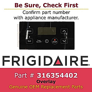 GENUINE Frigidaire 316354402 Range, Stove and Oven Overlay Unit