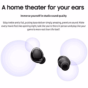 Samsung Galaxy Buds Pro, True Wireless Earbuds w/Active Noise Cancelling (Wireless Charging Case Included), Phantom Violet (International Version) (Renewed)