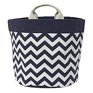 NoJo Storage Handles, Chevron-Navy/White-Tote
