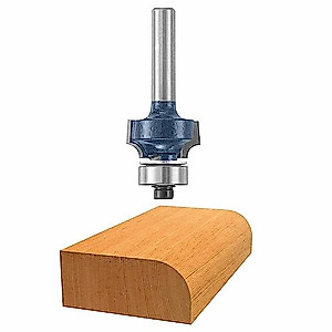 Bosch 1/8-Inch Radius Roundover Two flutes Router Bit with Ball Bearing