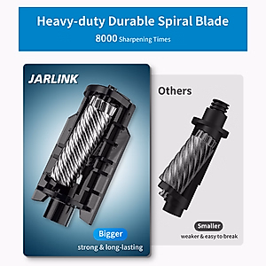 JARLINK Electric Pencil Sharpener, Heavy Duty Pencil Sharpener for 6-12mm Colored Pencils, Auto Stop, Fast Sharpen in 3s, 8000 Sharpening Times, Ideal for School, Classroom, Teacher Supplies, Black