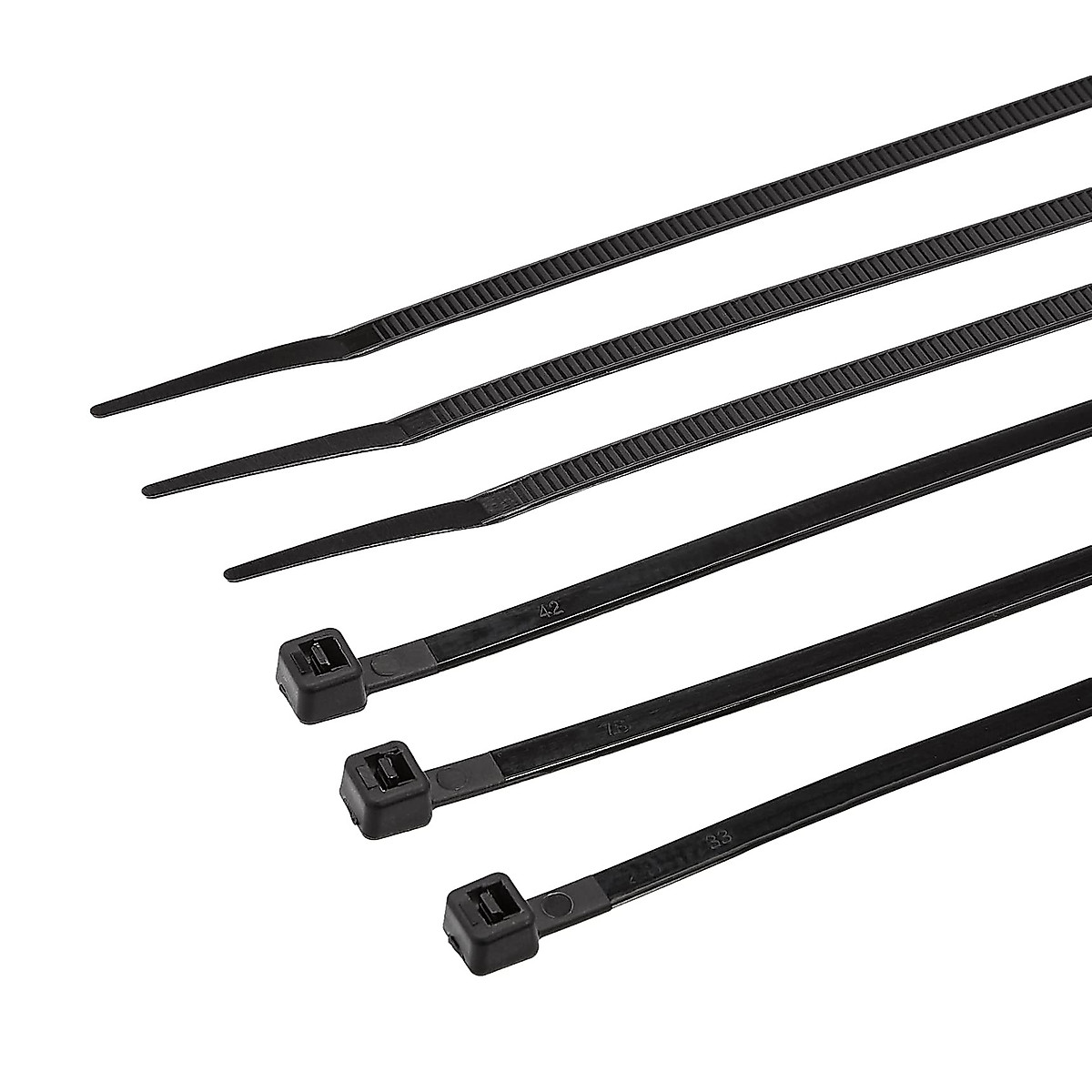 Amazon Basics Multi-Purpose Cable Ties - 8-Inch/200mm, 1000-Piece, Black
