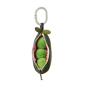 Manhattan Toy Farmer's Market Peas in A Pod Rattle, Squeaker & Travel Baby Toy