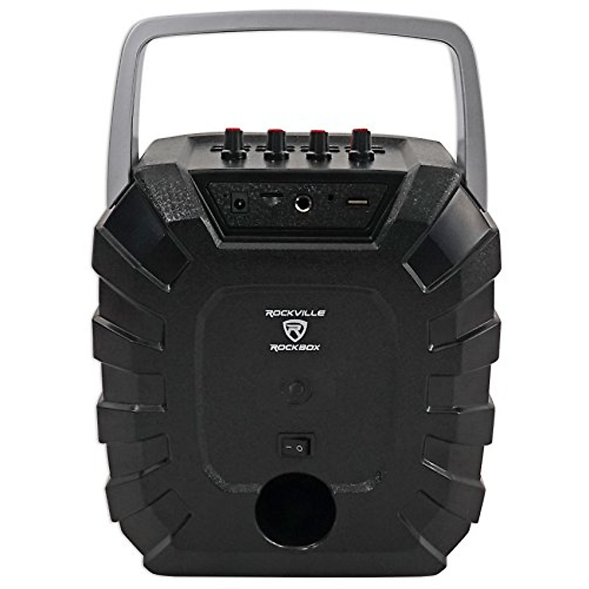 Rockville ROCKBOX 6.5" 100 Watt Portable Rechargable Bluetooth Speaker w USB/SD, Black, 6.5"