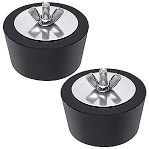 Podoy Swimming Pool Winterizing Plugs 1.5" to 2" Heavy Duty with SS Screw Stainless Steel Bolts Winter 2 inch Rubber Expansion Plug(Pack of 2)