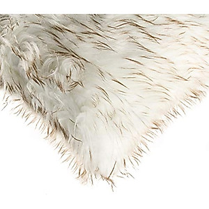 Luxe Fur Throw Pillows for Couch and Bed | Lush Double-Sided Faux Fur Pillow Set of 2 | Belton Gradient Tan Accent Pillows with Insert, 12 in x 20 in