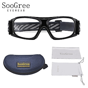SooGree Sport Glasses for Men Women Basketball Football Sport Goggles Anti Fog Shock Collision Wearable Glasses
