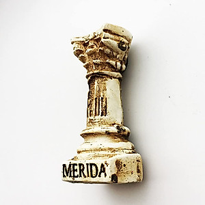 Merida Mexico 3D Pillar Fridge Magnet Souvenir Gift,Handmade Home & Kitchen Decoration Merida Refrigerator Magnet Collection