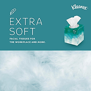 Kleenex® Professional Facial Tissue Cube for Business (21270), Upright Face Tissue Box, 90 Tissues/Box, 36 Boxes/Case, 3,240 Tissues/Case