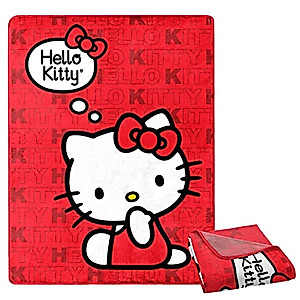 Northwest Hello Kitty Fleece Throw Blanket - Hello Kitty Plush Fleece Throw - Hello Kitty Throw Blanket (Hello Kitty)