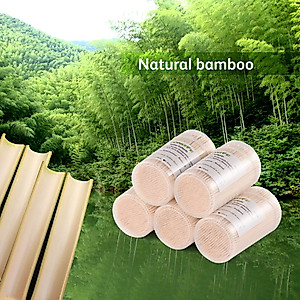 340 PCS Bamboo Toothpicks 3.5 inch, Ornate Kokeshi Style Tooth Picks, Round Toothpicks wood, Long/Large Wooden Toothpicks, Small Skewers for Appetizer, Cocktail Olives, Cupcake Toppers, Cake Testing.