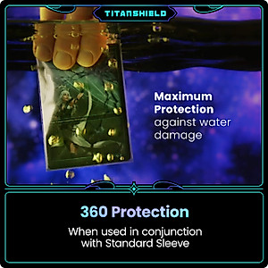 TitanShield 1000 Premium 60-Microns Ultra Clear Standard Size Perfect Exact Fit Inner Card Sleeves. Perfect for Double-sleeving and Compatible with Pokemon Cards MTG Magic The Gathering Lorcana