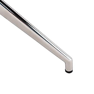 Safavieh Home Dawn Mid-Century Modern Light Brown Faux Leather and Stainless Steel Swivel Office Arm Chair