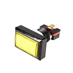 EG STARTS 6X Arcade Rectangle LED Push Buttons Switch for Arcade Machine Games Mame Jamma Parts 12V