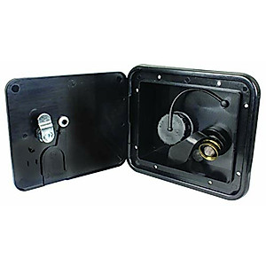 Thetford City/Gravity Water Hatch with 1/2 Inch Male Thread Brass Check Valve Black PN 94255