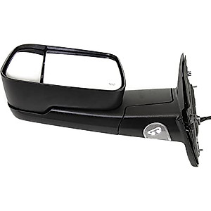 Garage-Pro Mirror Compatible with 2013-2018 Ram 1500, Fits 2013-2018 Ram 2500, Fits 2012-2018 Ram 3500 Towing Mirror, Driver Side, Heated, Power Glass, Blind Spot Glass, In-housing Signal Light