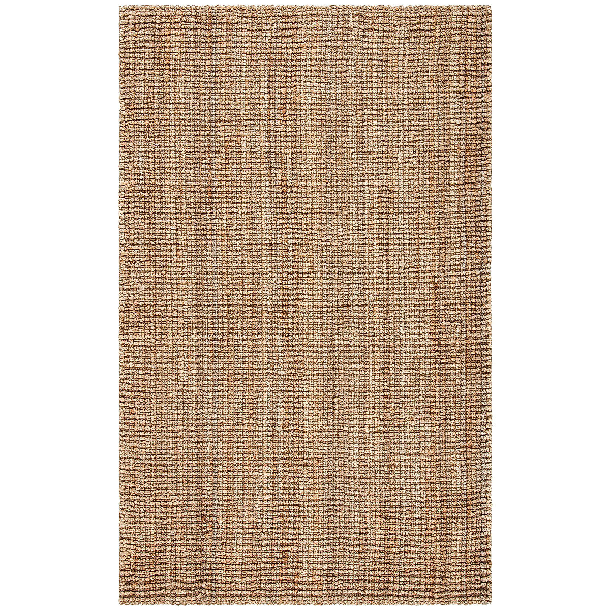 SAFAVIEH Natural Fiber Collection Area Rug - 5' x 7'6", Natural, Handmade Chunky Textured Jute 0.75-inch Thick, Ideal for High Traffic Areas in Living Room, Bedroom (NF447A)