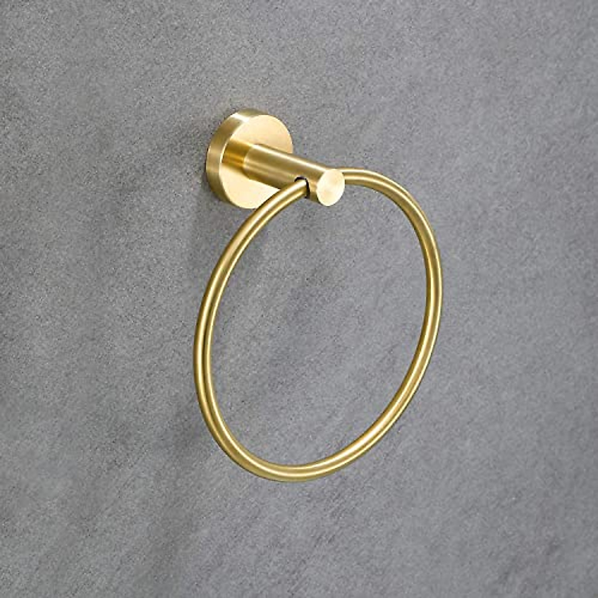 USHOWER Bathroom Hardware Set, Includes 18-Inch Bath Towel Bar, Durable 304 Stainless Steel, Brushed Gold, 4-Piece