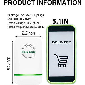 Teamoda New Stop-Watt Energy Saving Device, Pro Power Saver by Elon Musk, Power Saver Energy Saver for Home (6Pcs)