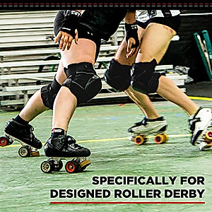 187 Killer Pads Pro Derby Pad, Black / Grey, Medium