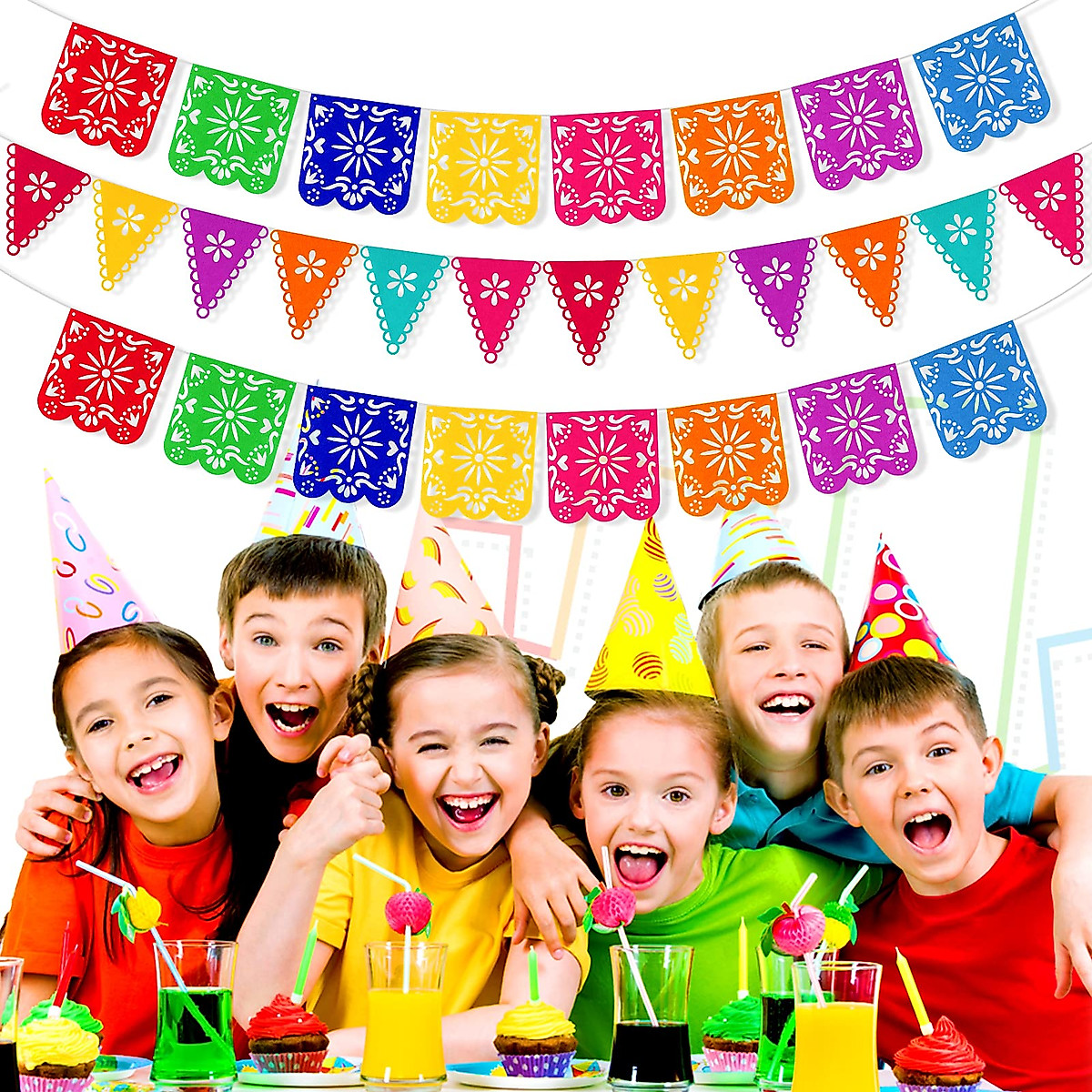 Colorful Mexican Fiesta Banners for Day of The Dead & Cinco de Mayo