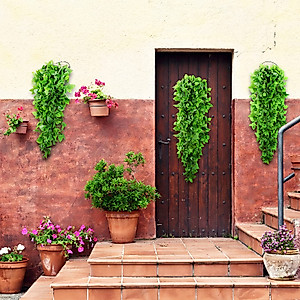 4 Pieces Artificial Ivy Green Vine Fake Ivy Leaves Hanging Decor Fake Vine Leaves Garland Artificial Hanging Plants Leaf Plant Garland Realistic Hanging Plants Decor for Home Garden Decor, 3.6 Feet