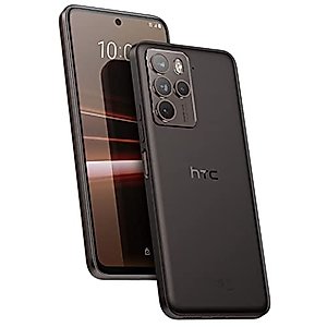 HTC U23 Pro 5G Dual 256GB 12GB RAM Factory Unlocked (GSM Only | No CDMA - not Compatible with Verizon/Sprint) GSM Global Model, Mobile Cell Phone – Black