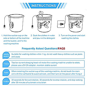 Luxury Stop Portable Washing Machine Mini Washing,Mini Dishwashers Ultrasonic Turbo Disinfection with USB, Suitable for Home, Business, Travel, College Room, RV, Apartment 4785