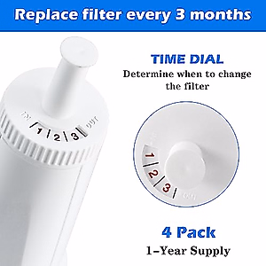 Replacement Filter for Breville Barista Express Barista Pro Barista Touch Oracle Touch Claro Swiss, 4 Pack Breville Espresso Machine Water Filter, Compatible with Breville BES880 BES878 BES990 BES980